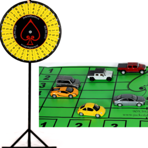 Car Race Wheel Game Rentals - see if your Car wins the race!